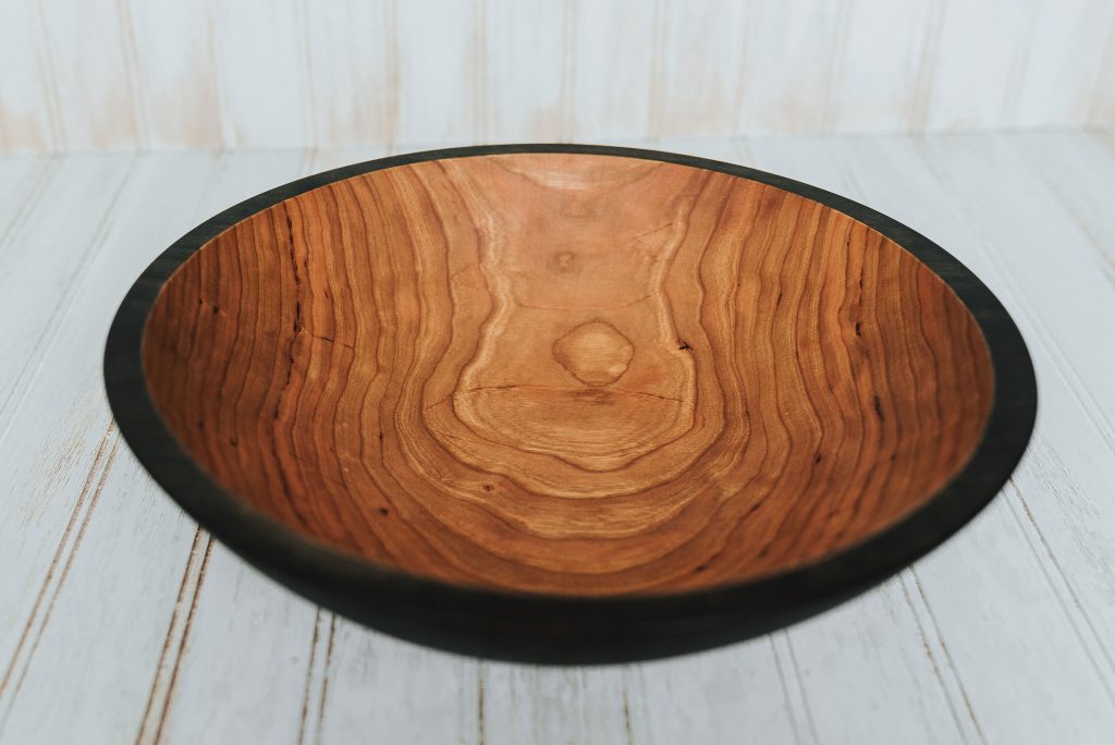 12-inch Ebonized Cherry Bowl with Bee's Oil Finish | Holland Bowl Mill ...